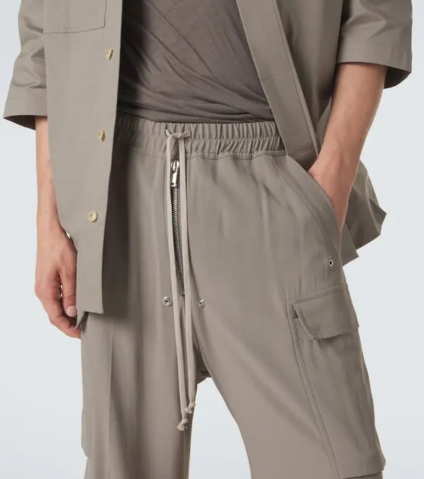 Rick Owens Cargobelas Cady Wide-leg Pants