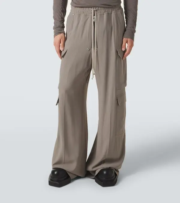 Rick Owens Cargobelas Cady Wide-leg Pants