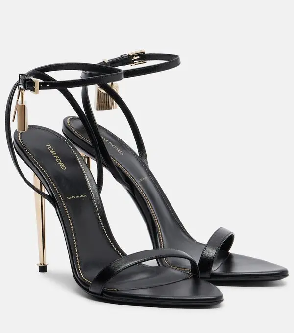 TOM FORD Padlock Leather Sandals
