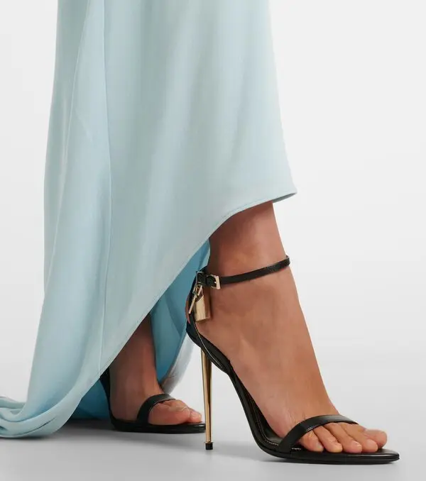TOM FORD Padlock Leather Sandals