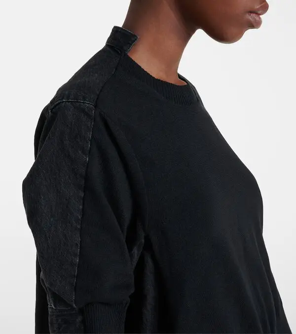 Sacai Layered Cotton-blend Sweater