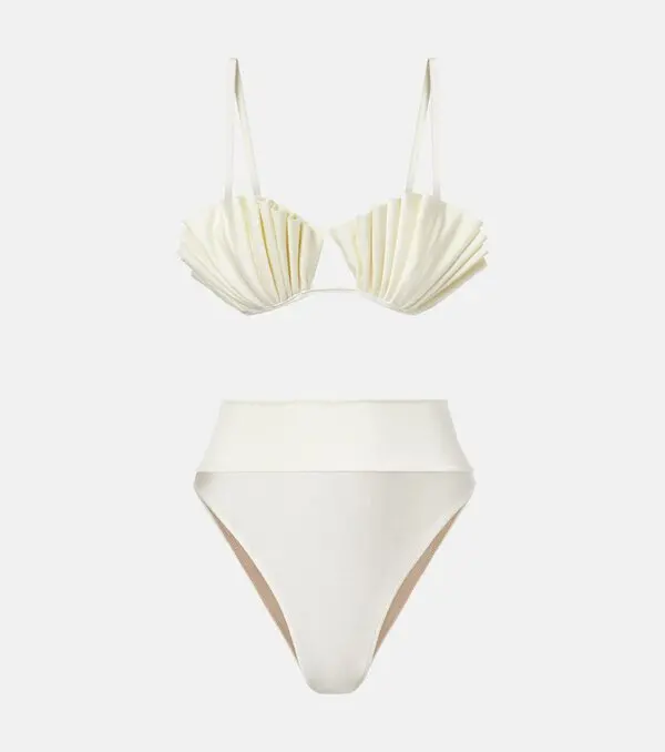ADRIANA DEGREAS Seashell Bikini Set - White