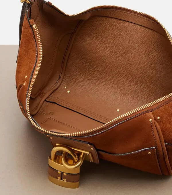 Chloé Paddington Small Suede Shoulder Bag