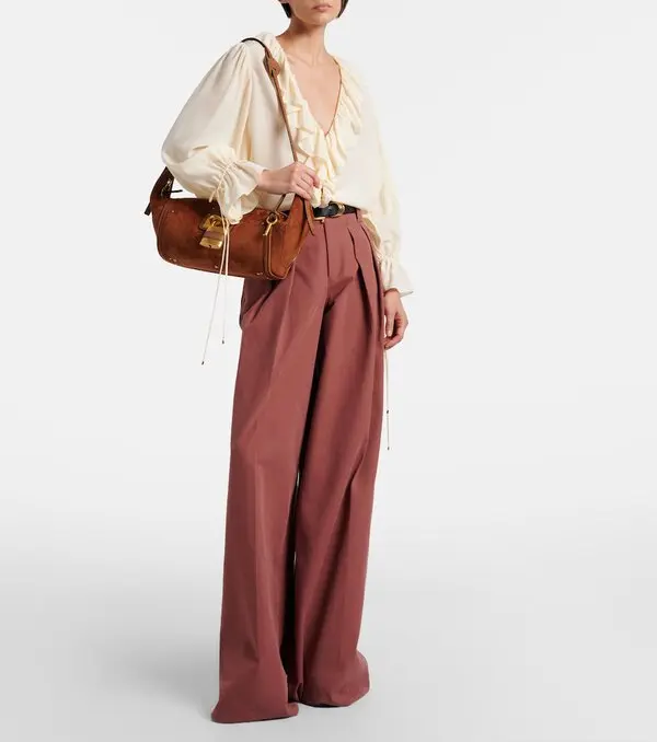 Chloé Paddington Small Suede Shoulder Bag