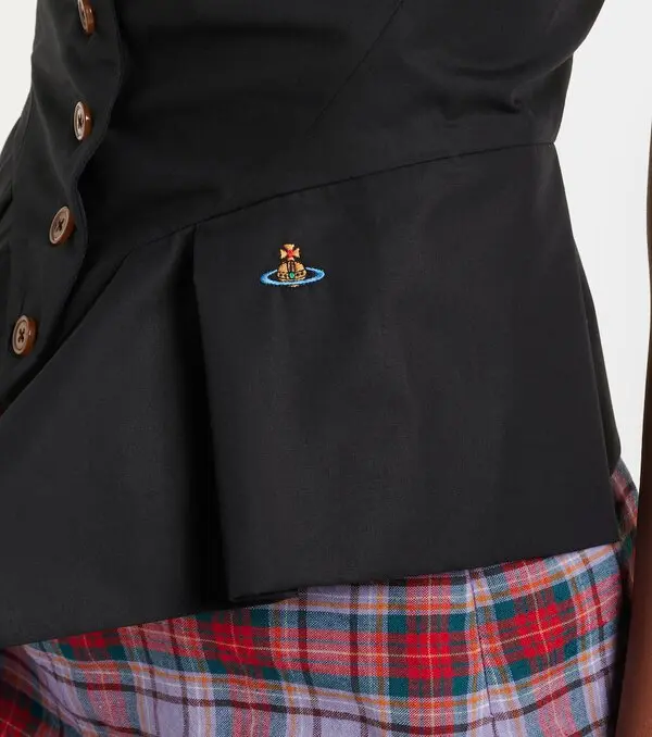 VIVIENNE WESTWOOD Cotton Button-down Top - Black