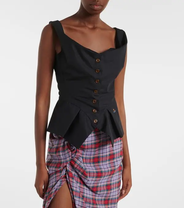 VIVIENNE WESTWOOD Cotton Button-down Top - Black