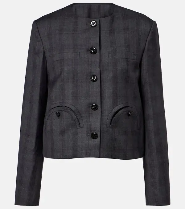 BLAZÉ MILANO Checked Virgin Wool Jacket