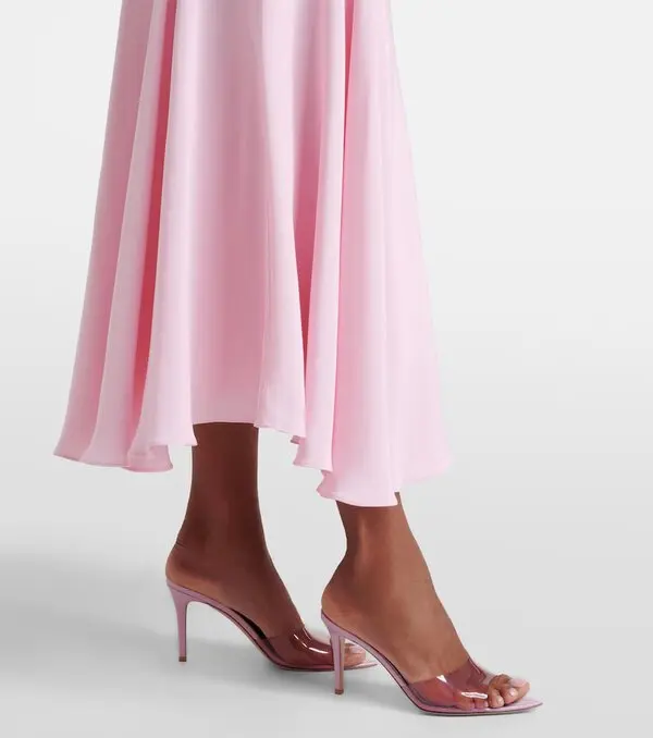 RODARTE Silk Crepe Midi Skirt