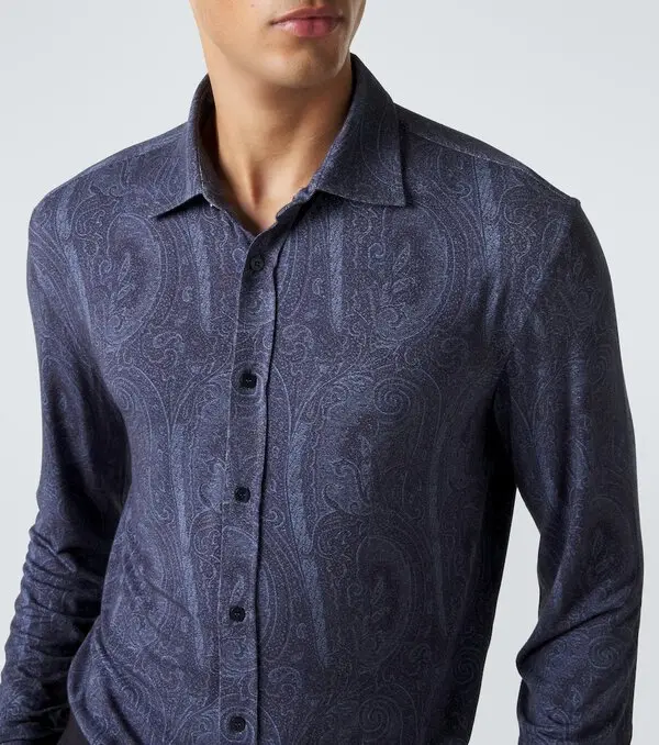 Etro Paisley Jersey Shirt