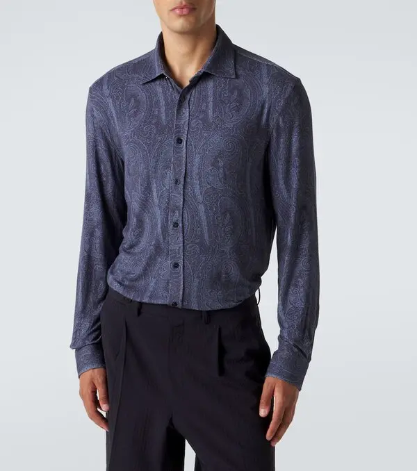 Etro Paisley Jersey Shirt
