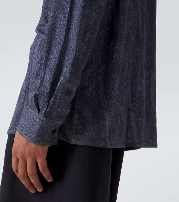 Etro Paisley Jersey Shirt