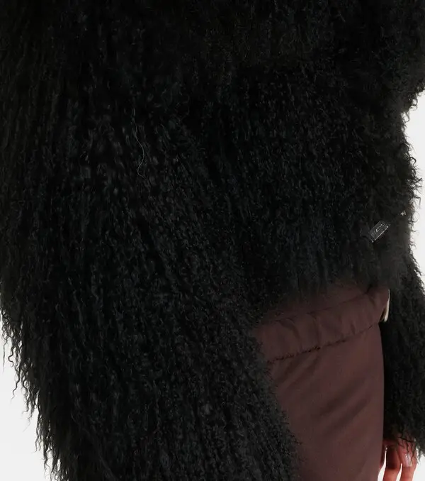 Attico Shearling Jacket - Black