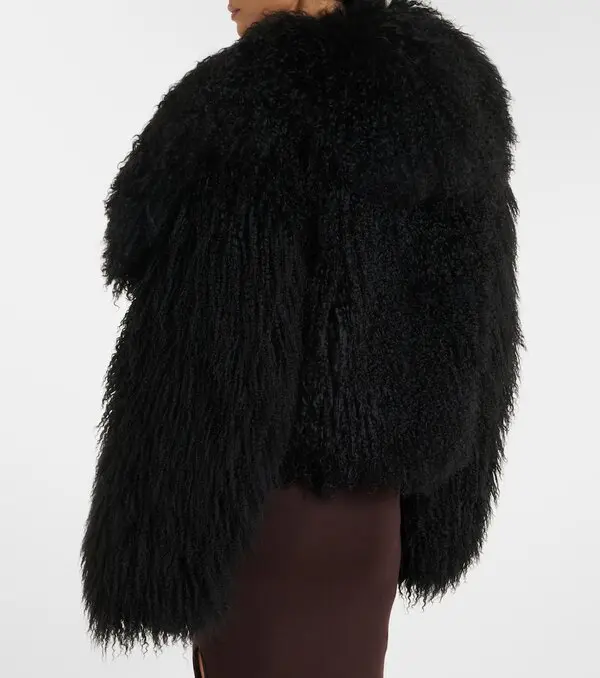 Attico Shearling Jacket - Black