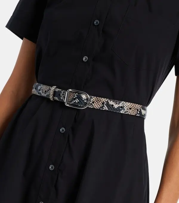 Altuzarra Snake-effect Leather Belt