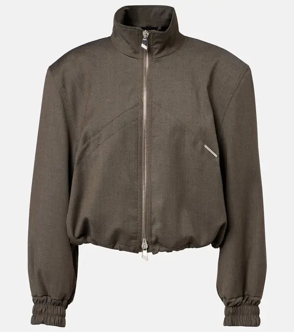 Attico Virgin Wool-blend Bomber Jacket