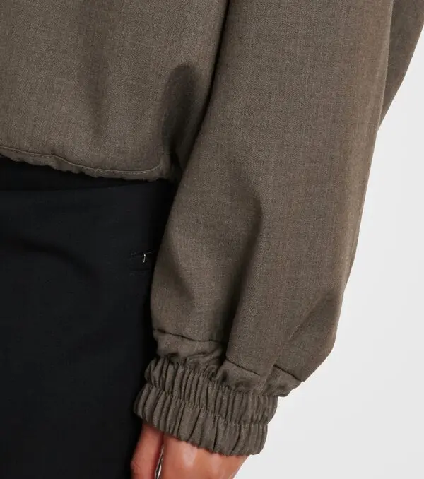 Attico Virgin Wool-blend Bomber Jacket