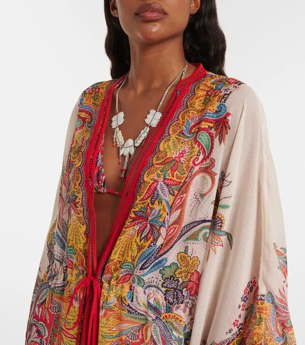Etro Paisley Fringed Kaftan