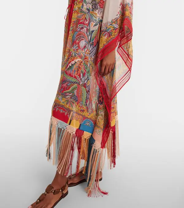 Etro Paisley Fringed Kaftan