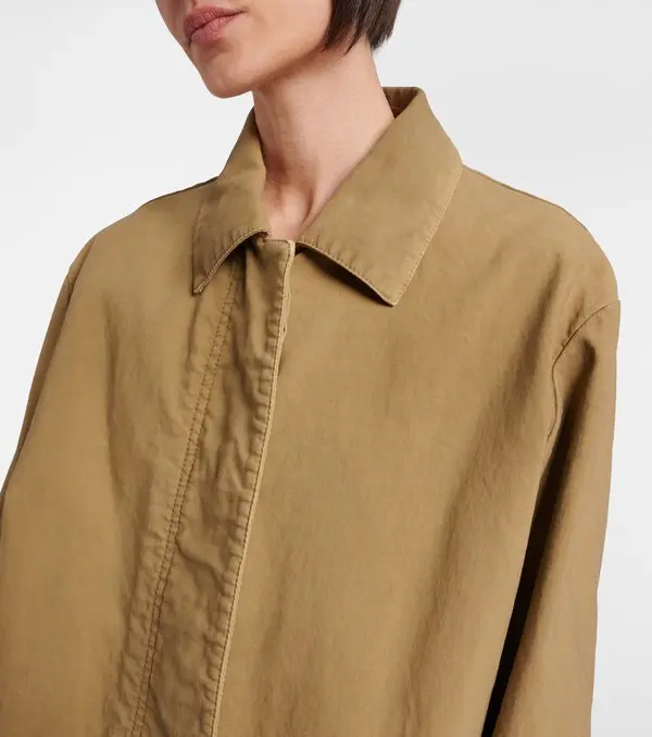 THE ROW Baeza Cotton Jacket - Beige