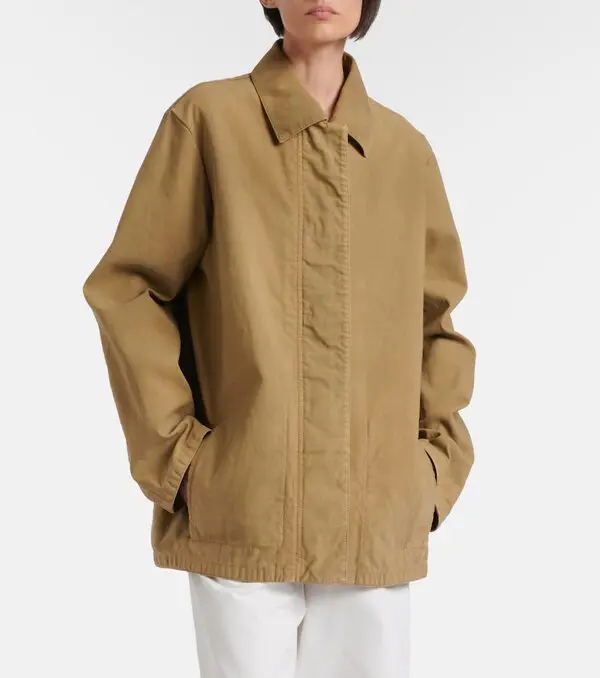 THE ROW Baeza Cotton Jacket - Beige