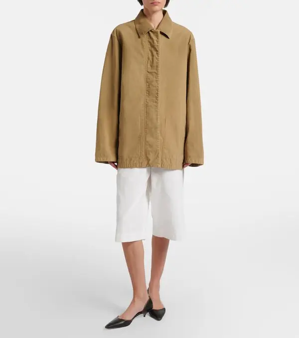 THE ROW Baeza Cotton Jacket - Beige