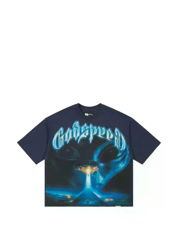 GODSPEED Ascension Graphic-print T-shirt - Blue