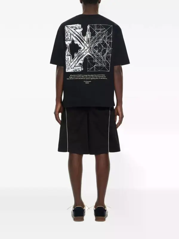 Off-White Logo-print Panelled Shorts