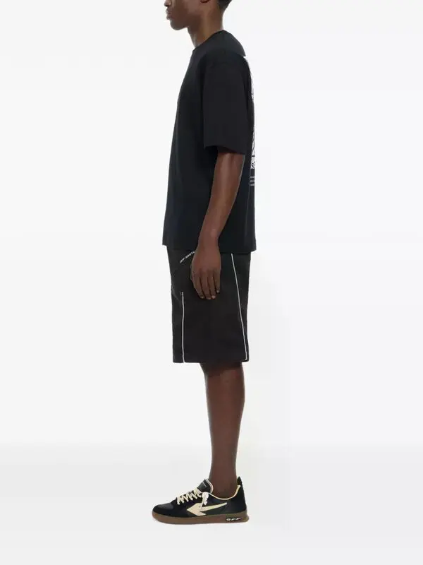 Off-White Logo-print Panelled Shorts