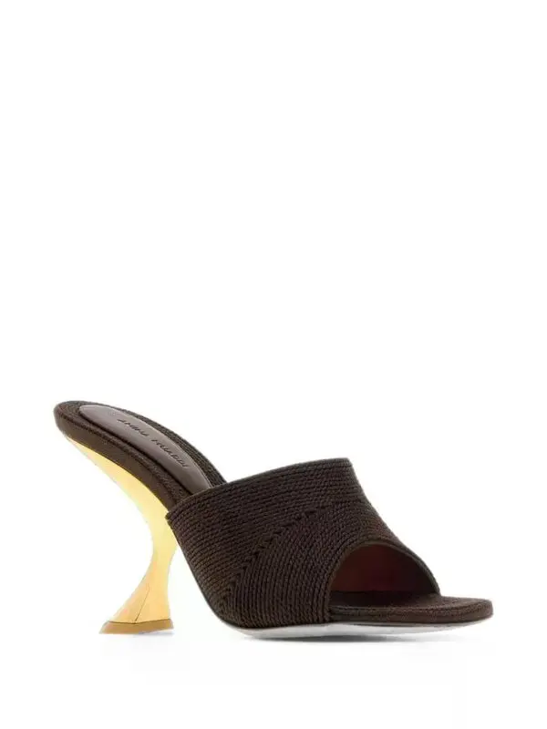 Amina Muaddi Taylor Mules - Brown