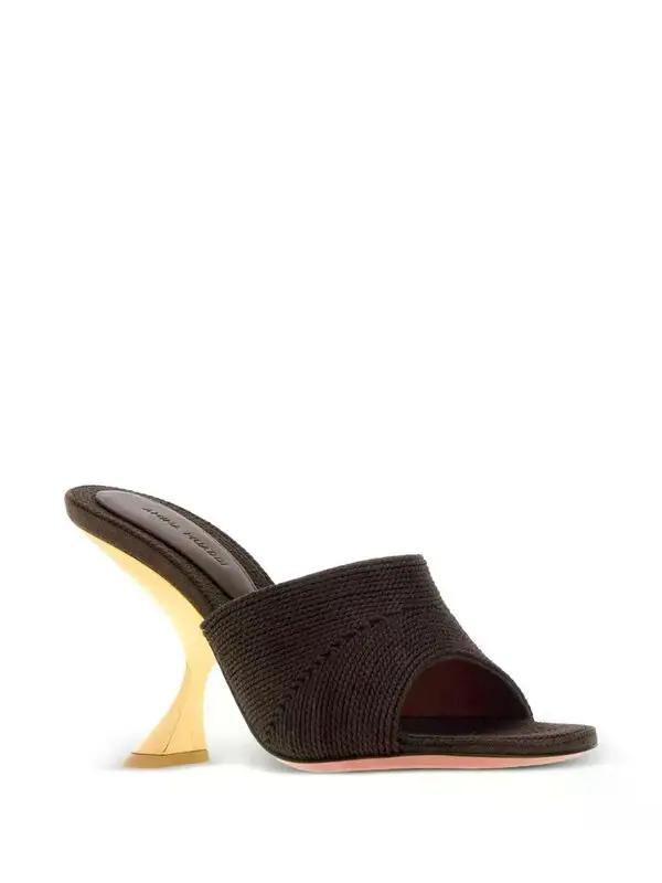 Amina Muaddi Taylor Mules - Brown