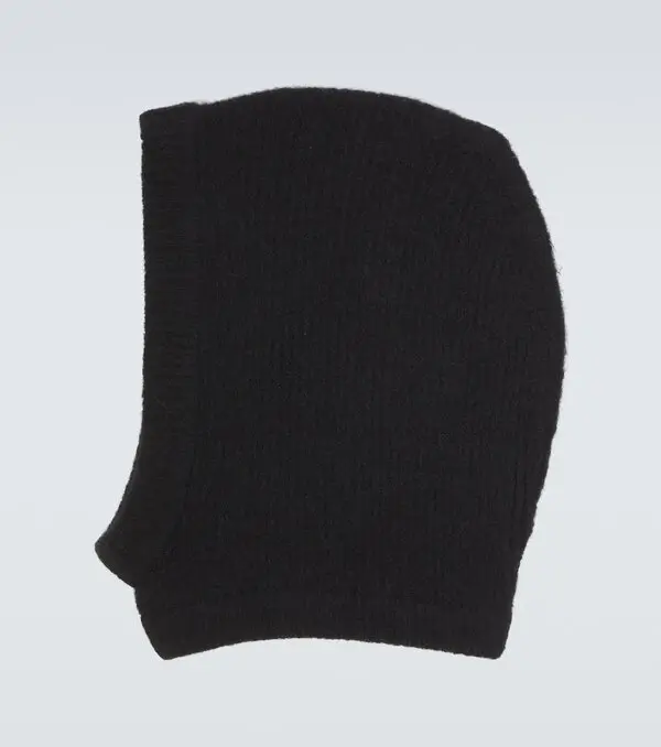 Rick Owens Alpaca And Wool-blend Hood - Black