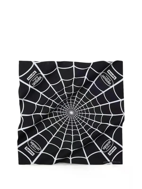 Supreme X Vanson Leathers® Spider-man Bandana - Black