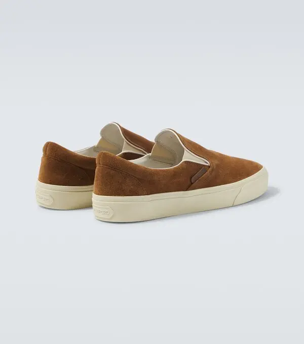 TOM FORD Jude Suede Slip-on Sneakers