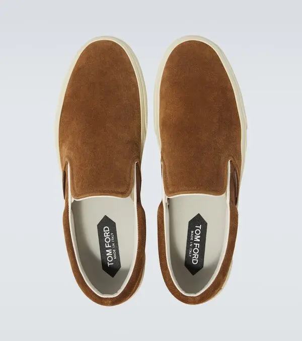 TOM FORD Jude Suede Slip-on Sneakers