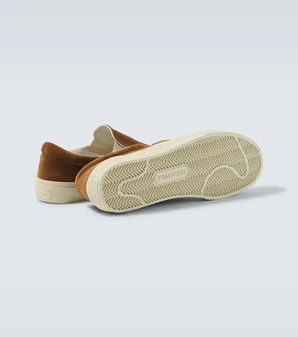 TOM FORD Jude Suede Slip-on Sneakers