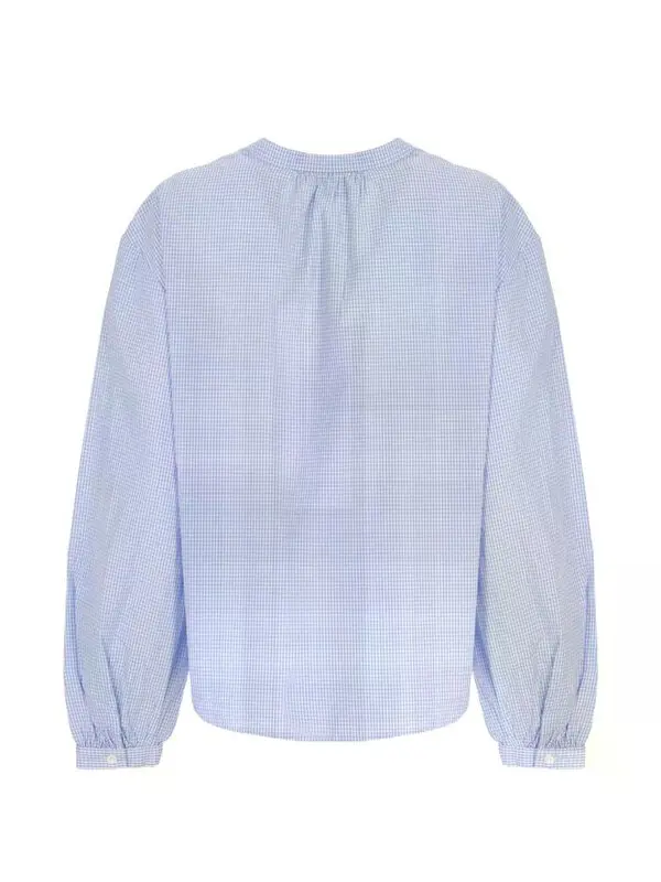 MC2 SAINT BARTH Liona Gingham Embroidered Shirt