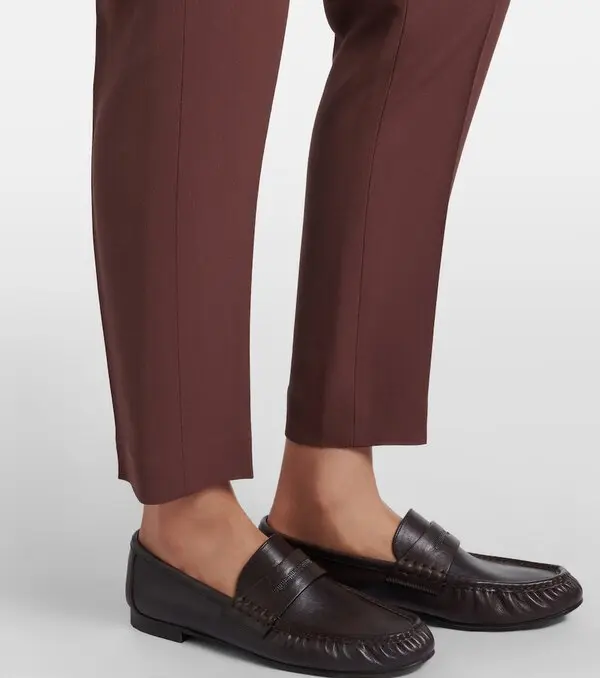 Brunello Cucinelli Crepe Straight Pants