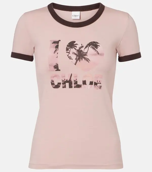 Chloé Printed Cotton T-shirt