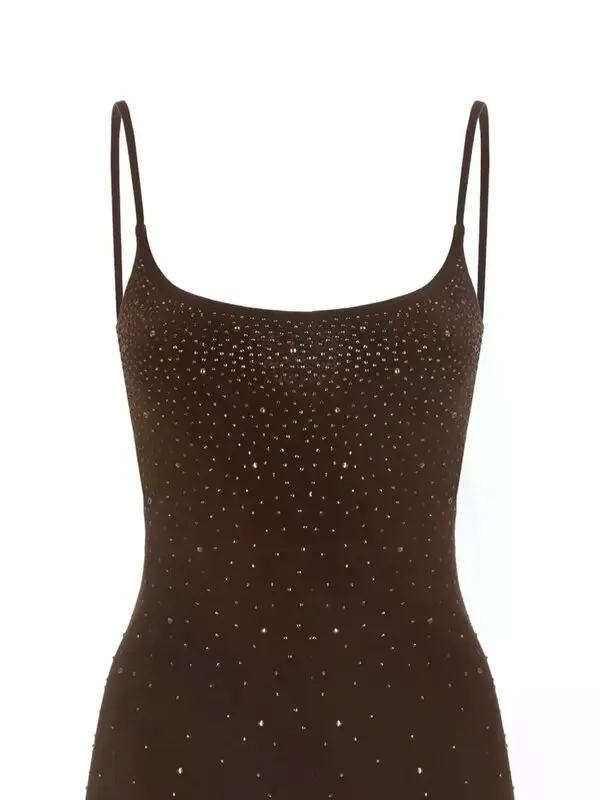 MC2 SAINT BARTH Evy Embellished Maxi Dress - Brown