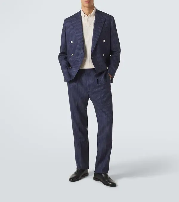 Dunhill Cotton And Silk Cable Knit Polo