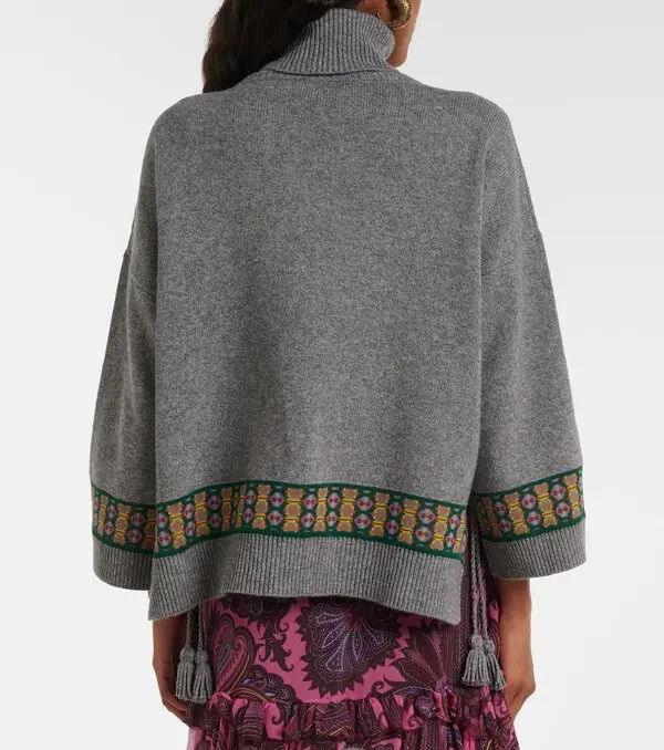 Etro Wool, Cashmere, And Cotton-blend Turtleneck Sweater