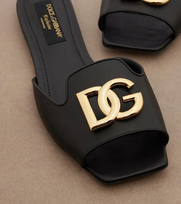 Dolce & Gabbana Dg Leather Mules