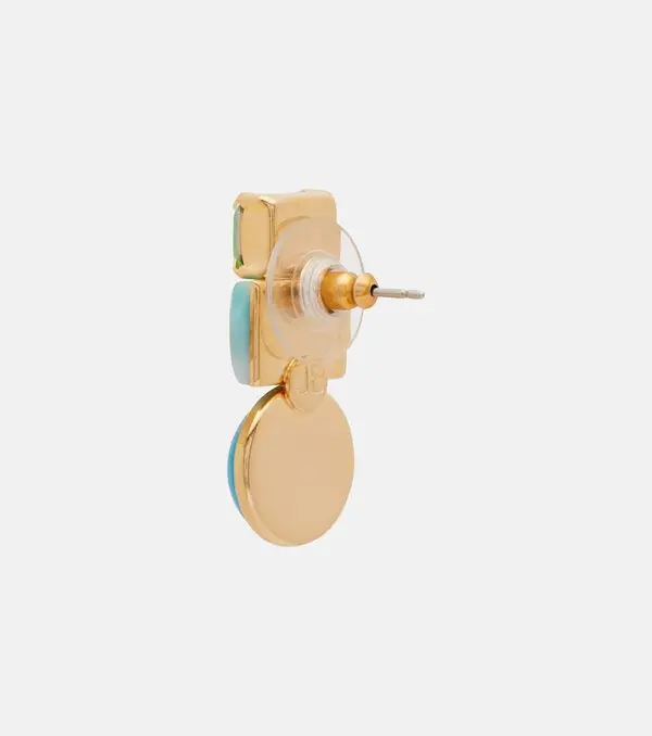 JENNIFER BEHR Azurine Crystal-embellished Drop Earrings
