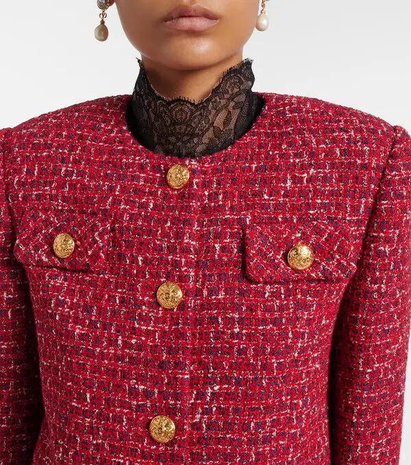 Valentino Garavani Textured Tweed Jacket