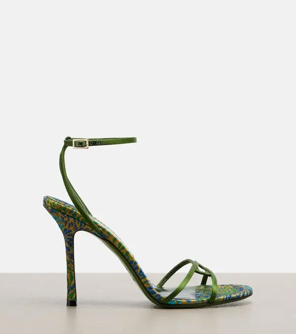 JIMMY CHOO Leo Satin Sandals