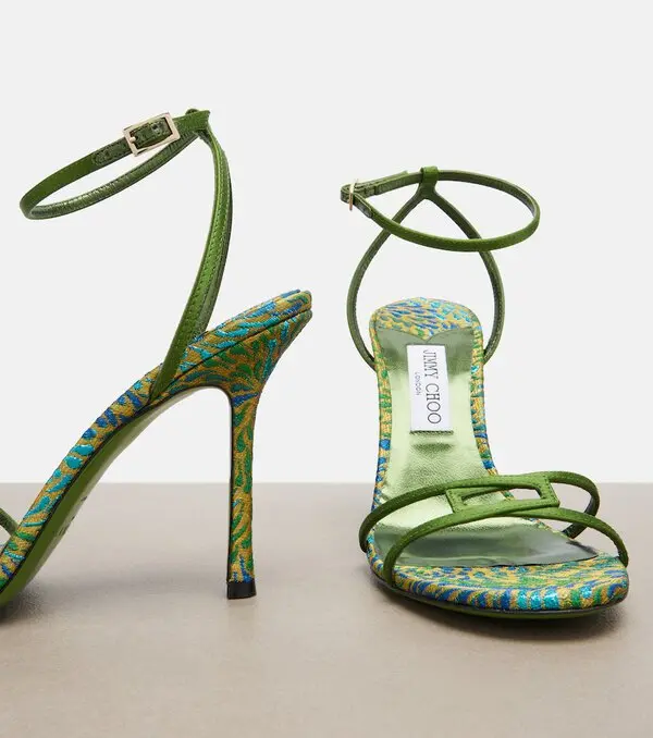JIMMY CHOO Leo Satin Sandals