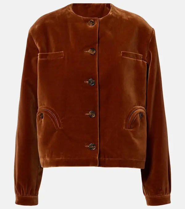 BLAZÉ MILANO Gliss Cotton Velvet Jacket