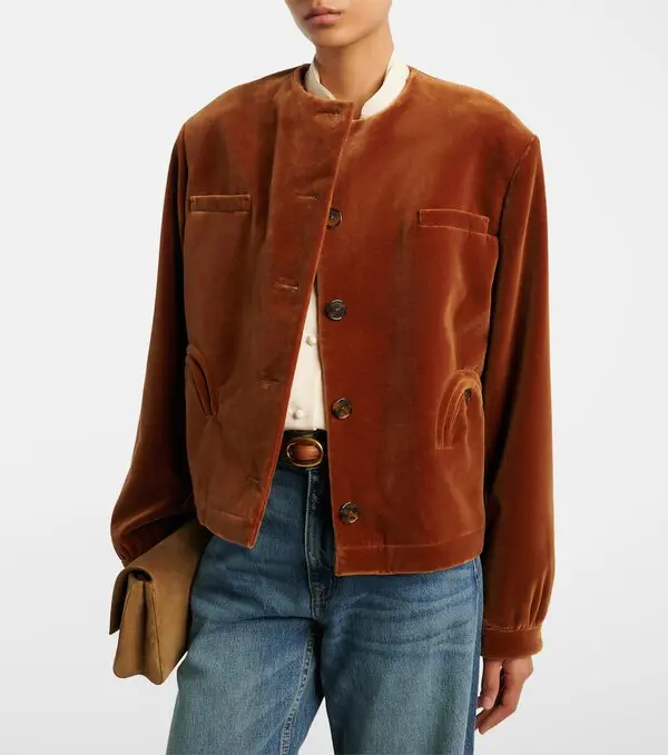 BLAZÉ MILANO Gliss Cotton Velvet Jacket