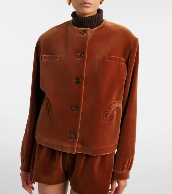 BLAZÉ MILANO Gliss Cotton Velvet Jacket
