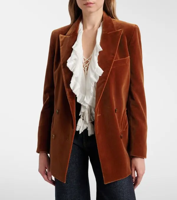 BLAZÉ MILANO Everynight Cotton Velvet Blazer